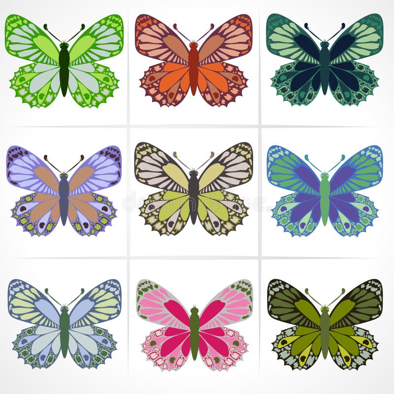 Nine Butterflies Stock Illustrations – 93 Nine Butterflies Stock ...