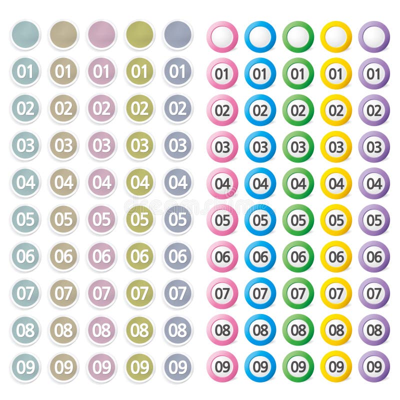 Button number icon stock vector. Illustration of board - 8324477