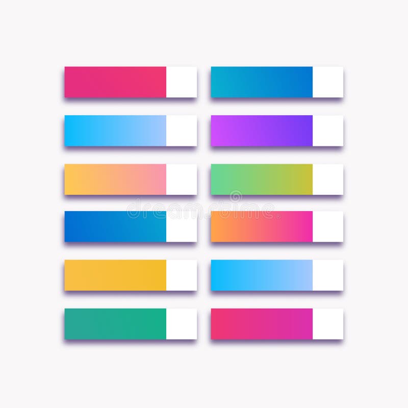 Set of Button Template Vector Set Stock Vector - Illustration of ...