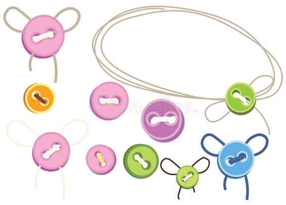 Set of buttons stock vector. Illustration of isolated - 23667009