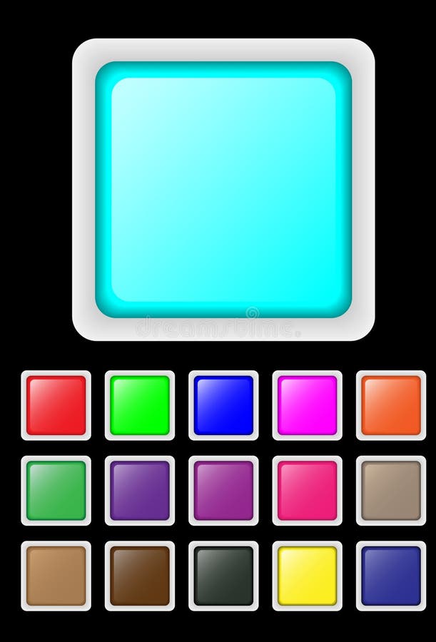 Set of Colorful App Icon Templates, Frames, Backgrounds. Set 21 Stock ...