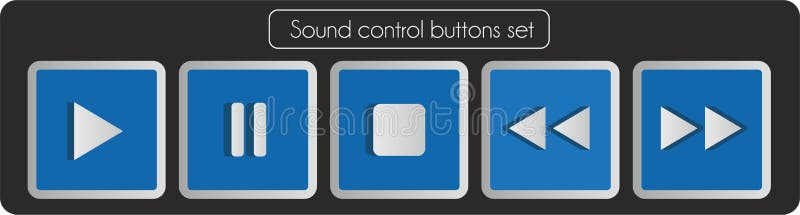 Buttons sound stock vector. Illustration of orange, isolated - 17743691