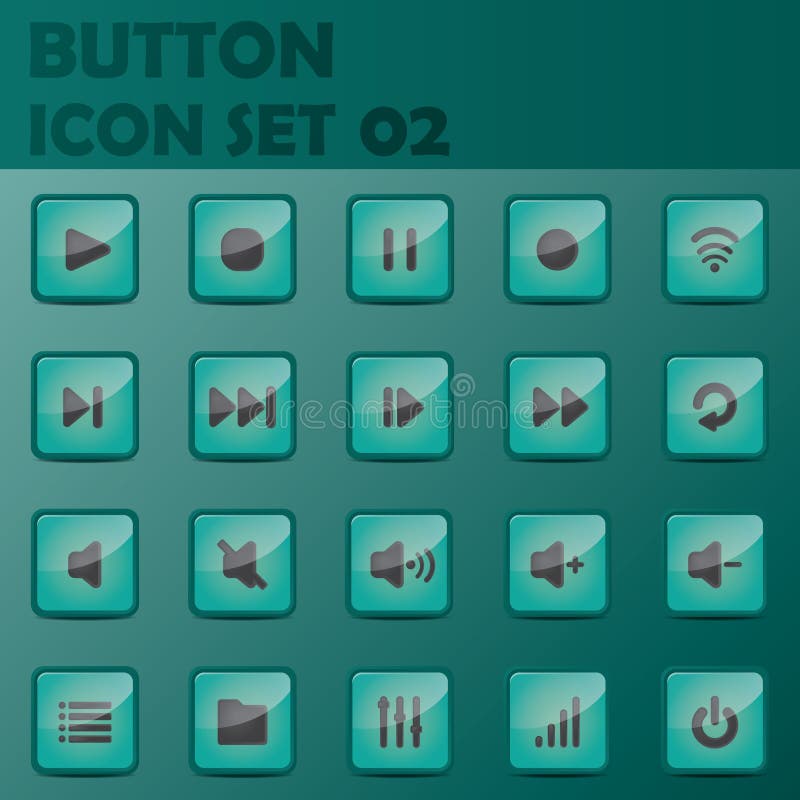 Set of Buttons. Vector Illustration Decorative Design Stock Vector ...