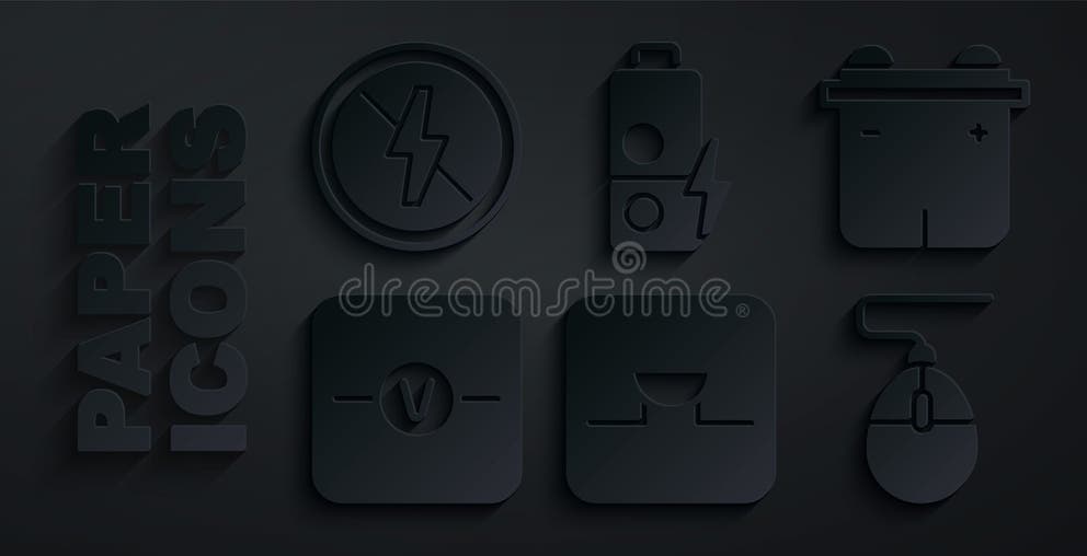 Set Buzzer in Electronic Circuit, Car Battery, Voltmeter, Computer ...