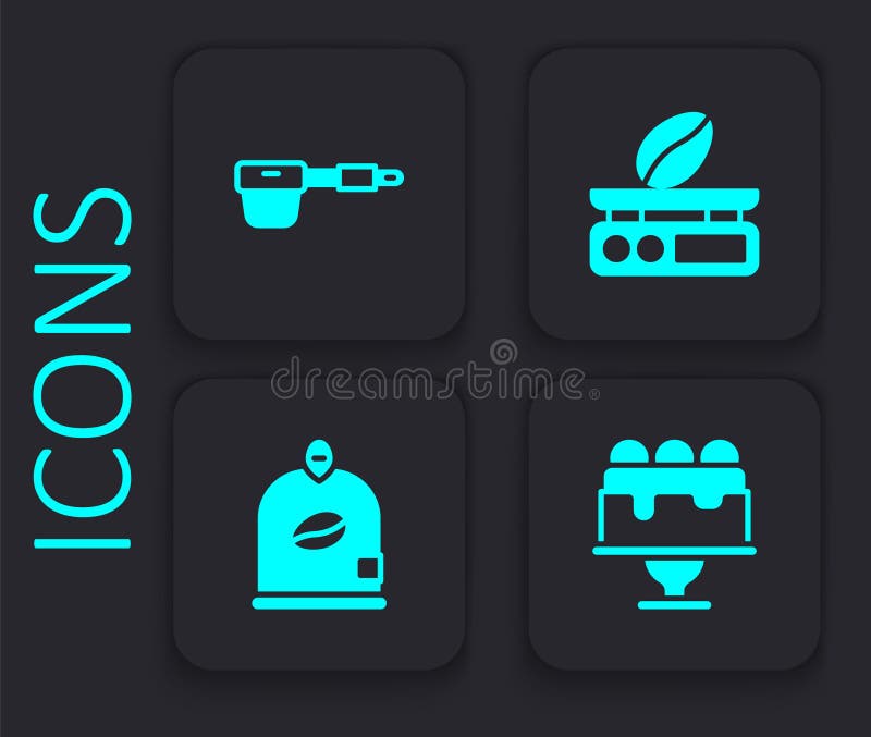 Set Cake, Coffee Filter Holder, Electronic Coffee Scales and Bag Beans ...