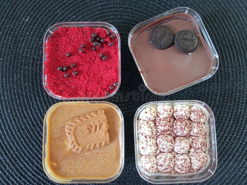 A Set of Cakes with Different Flavor Stock Photo - Image of oreo ...