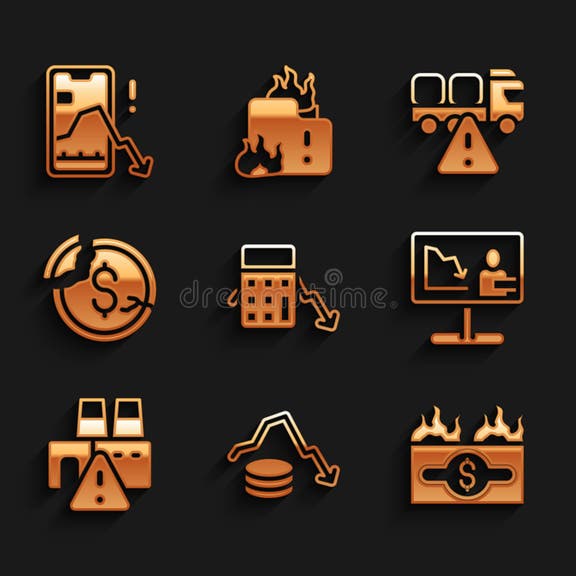 Set Calculation of Expenses, Dollar Rate Decrease, Burning Dollar Bill, Global Economic Crisis ...