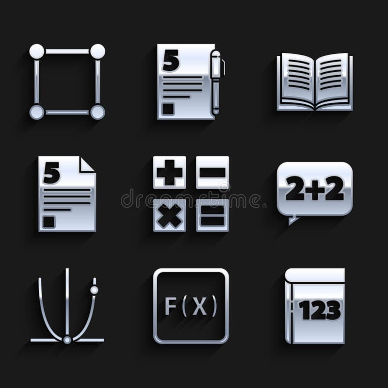 Set Calculator Function Mathematical Symbol Book With Word