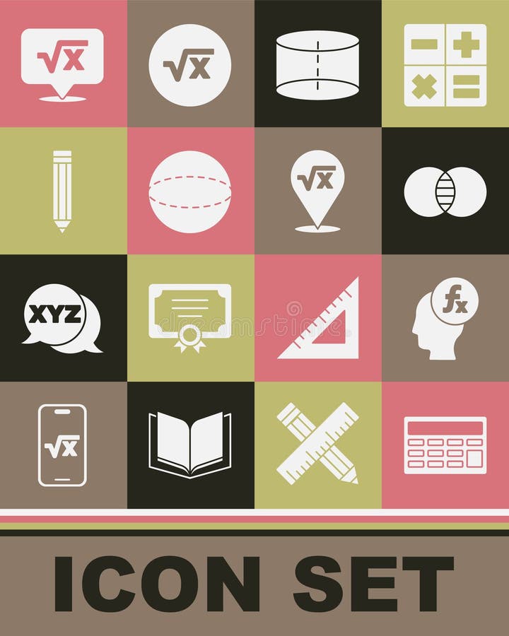 Set Calculator, Function Mathematical Symbol, Mathematics Sets a and B ...