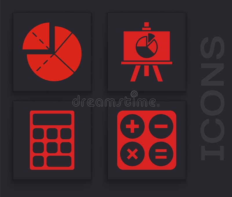 Set Calculator, Graph, Schedule, Chart, Diagram, Chalkboard with ... Set Calculator, Graph, Schedule, Chart, Diagram, Chalkboard with ...
