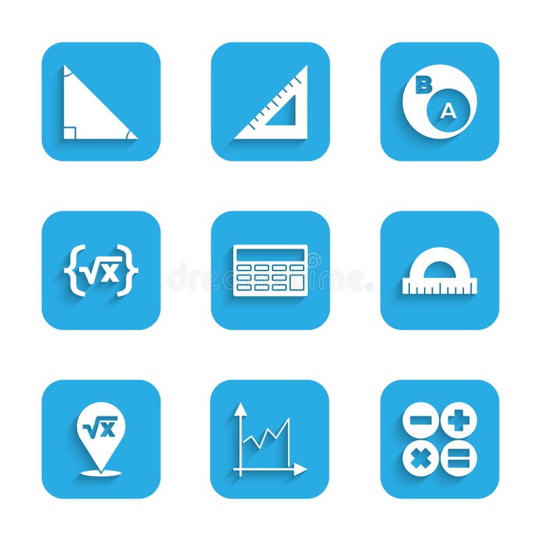 Set Calculator, Graph, Schedule, Chart, Diagram, Protractor, Square ...