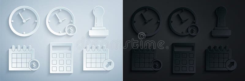 Set Calculator, Stamp, Financial Calendar, Calendar, Time is Money and ...