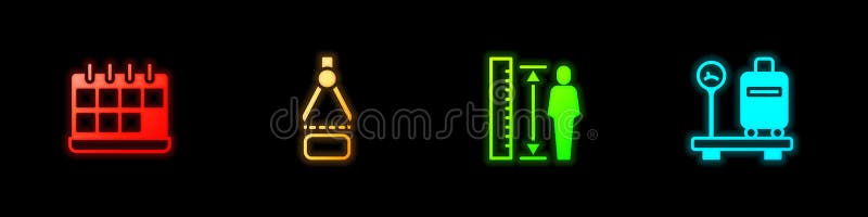 Set Calendar, Drawing Compass, Measuring Height Body and Scale with ...
