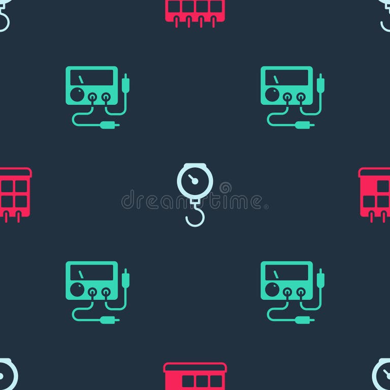 Set Calendar, Hand Scale Spring Mechanical and Multimeter, Voltmeter on ...