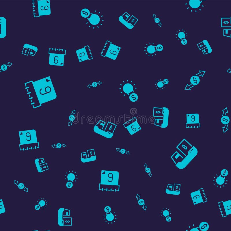 Set Calendar, Money Exchange, Light Bulb with Dollar and Cargo Ship ...