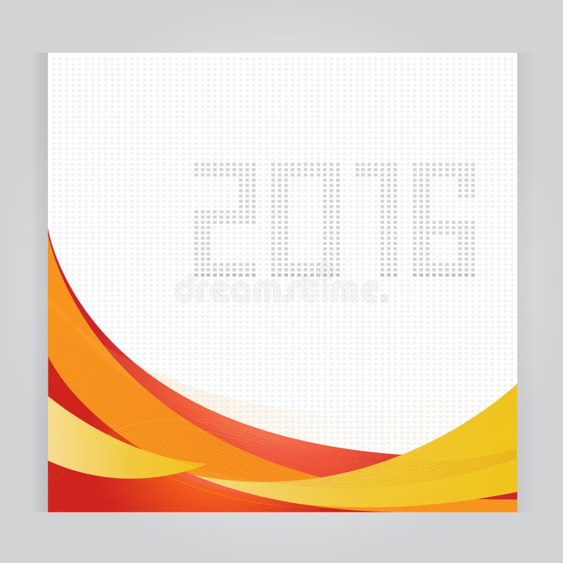 Set Calendar 2016 Vector Design Template. Week Starts Orange Stock ...