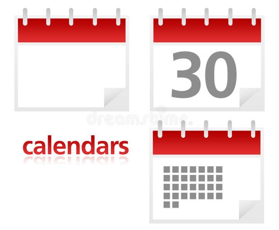 Red Calendars Stock Illustrations – 3,448 Red Calendars Stock ...