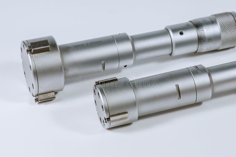 Set of Calibration Micrometers. Device for Accurately Measuring the ...