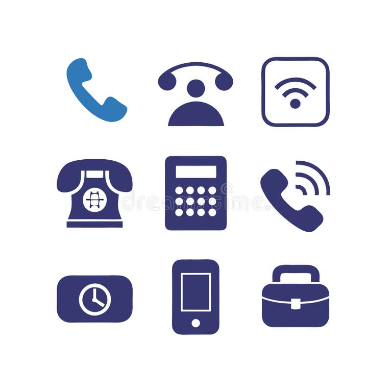 Set of Call icons vector stock vector. Illustration of phone - 335165234