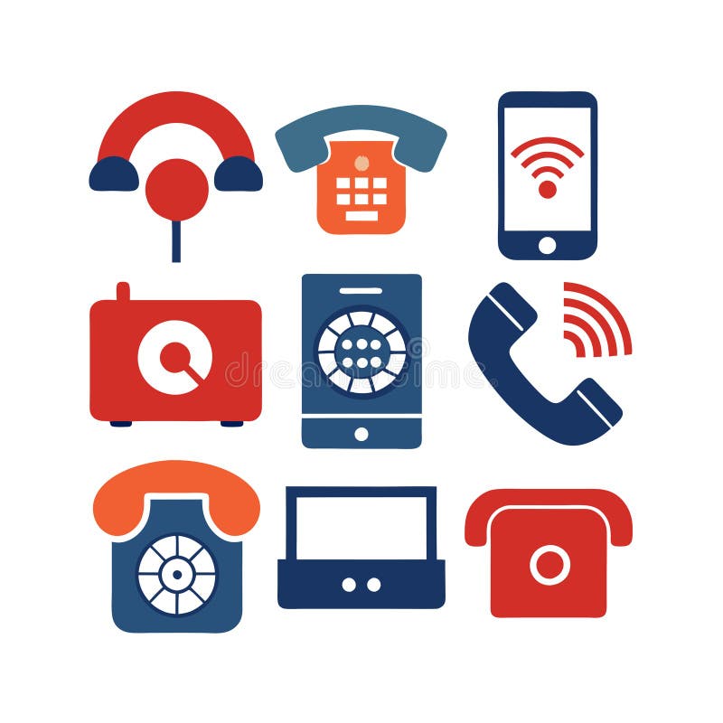 Set of Call icons vector stock vector. Illustration of phone - 335165248