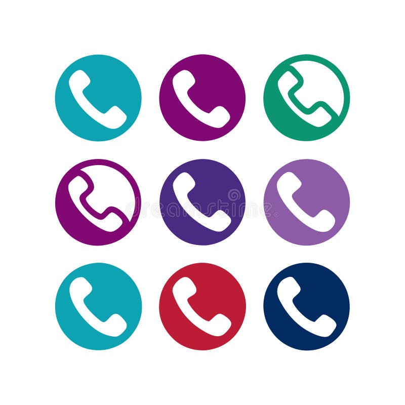 Set of Call icons vector stock vector. Illustration of signs - 335165621