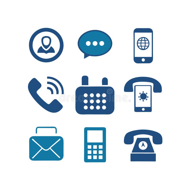 Set of Call icons vector stock vector. Illustration of screen - 335165711