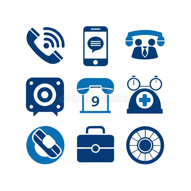 Set of Call icons vector stock vector. Illustration of location - 335165772