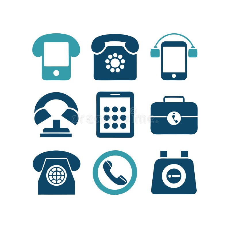 Set of Call icons vector stock vector. Illustration of business - 335165845