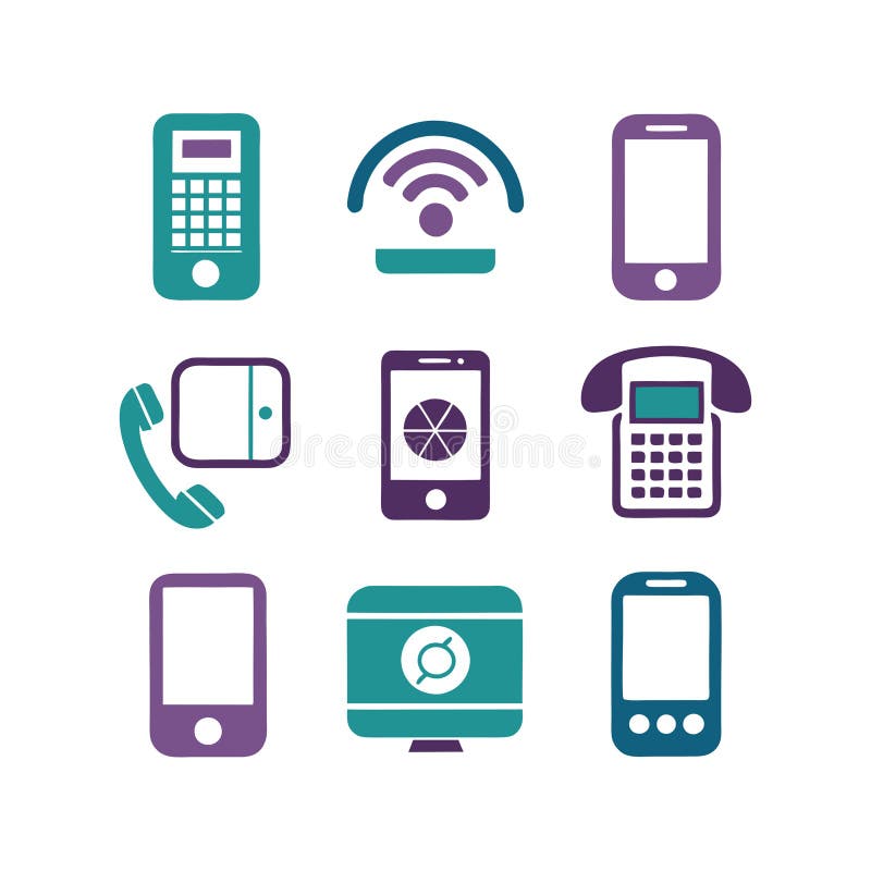 Set of Call icons vector stock vector. Illustration of website - 335165852