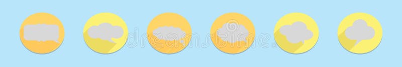 Set of Call Out Cartoon Design Template with Various Models. Vector ...