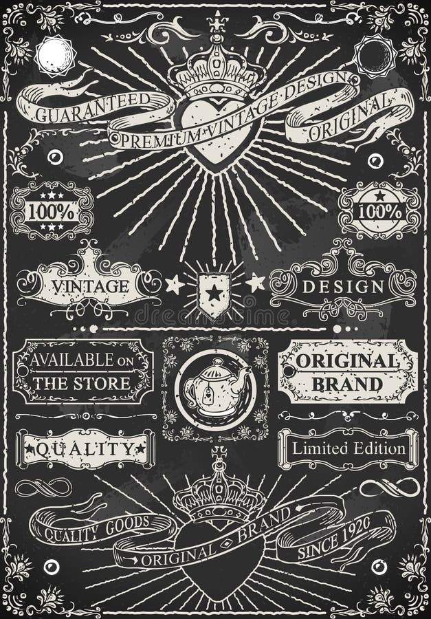 Detailed Calligraphic Design Elements Stock Illustrations – 766 ...