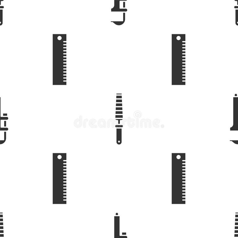 Set Calliper or Caliper and Scale, Chisel Tool for Wood and Ruler on ...