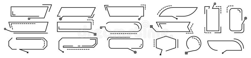 Set of Callouts Titles. Callout Bar Labels Collection Stock Vector ...