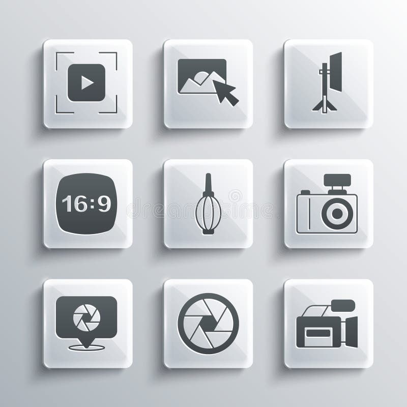 Set Camera Shutter, Cinema Camera, Photo, Dust Blower, Frame 16, Focus ...