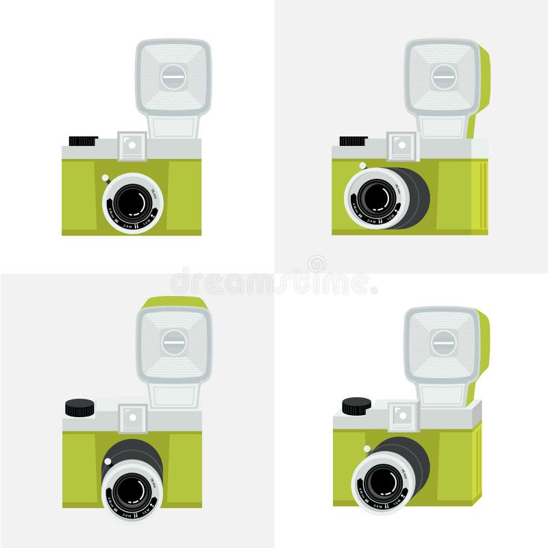 Set of cameras stock vector. Illustration of focus, digital - 94501449