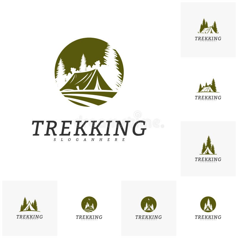 Outdoor Activity Symbol Logo, Camping, Climber, Rock Climber Stock ...