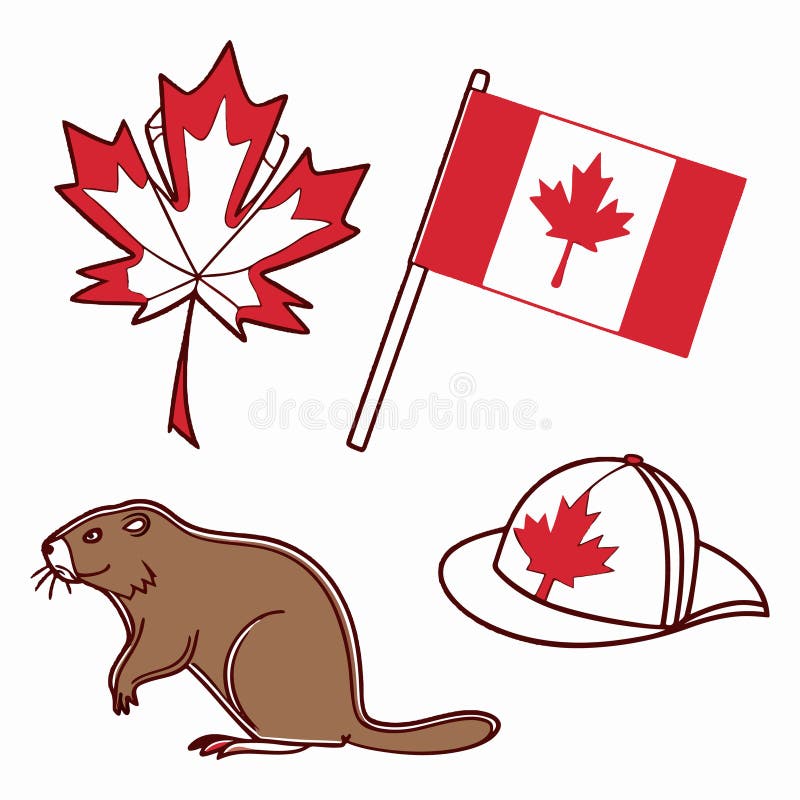 A Set of Canada Day Vector Icon Design Stock Vector - Illustration of ...