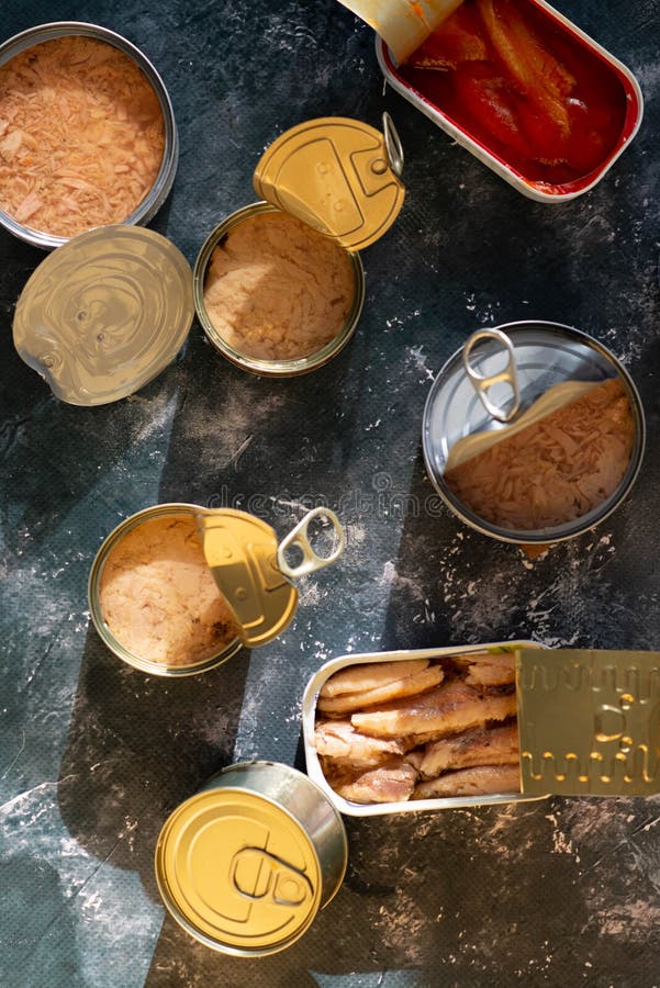Conserves of Canned Fish with Different Types of Fish and Seafood ...