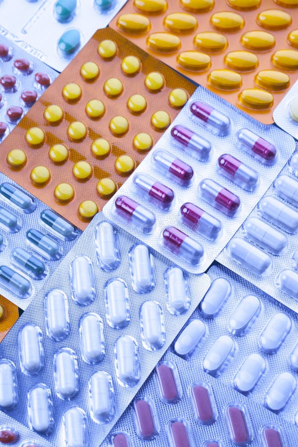 Set of Capsules in Medical Light. Stock Image - Image of tablet, herbal ...