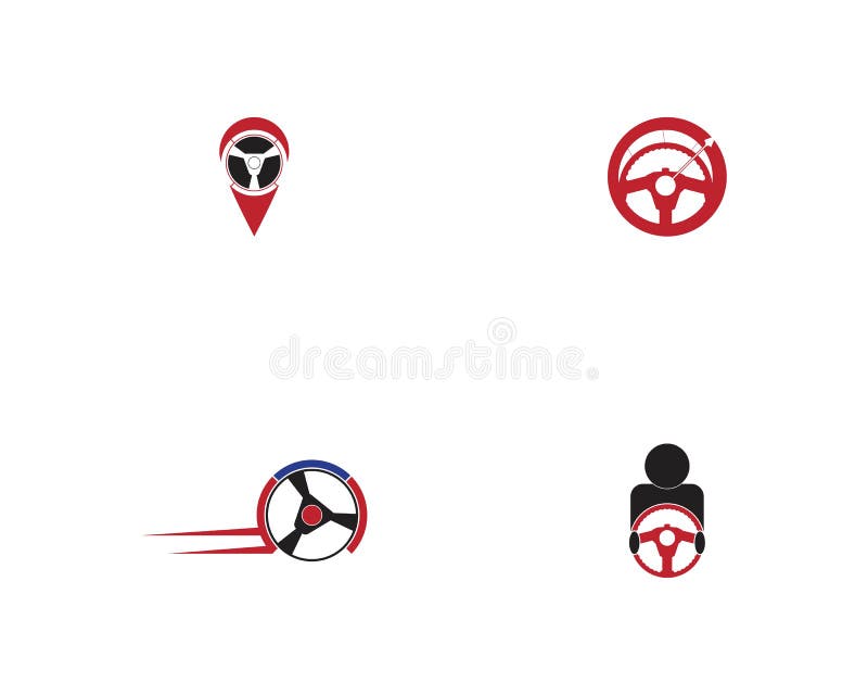 Set of Car Auto Mobile Driver Icon or Symbol- Vector Graphic Stock ...