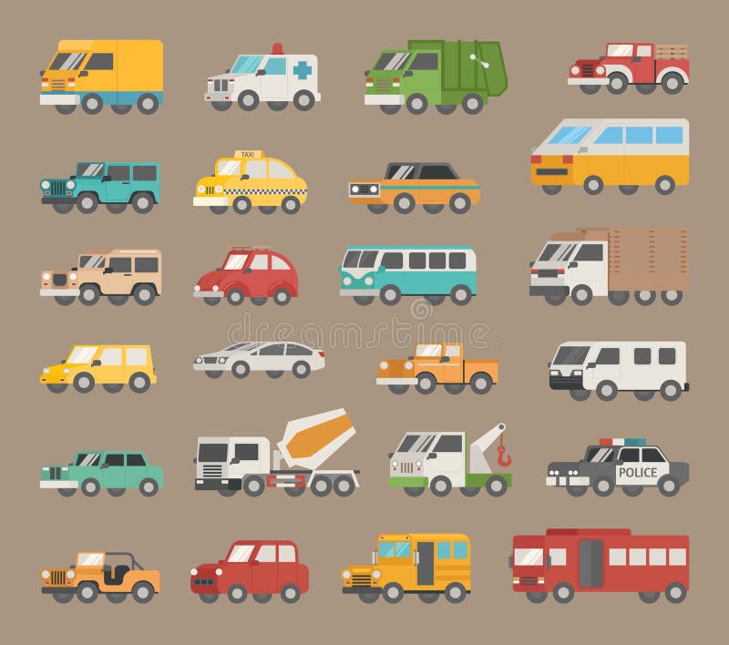 Car icon set 1 stock vector. Illustration of crossover - 33280913