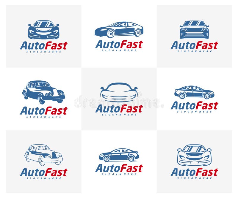 Set of Car Logo Designs Concept Vector, Automotive Logo Template Stock ...