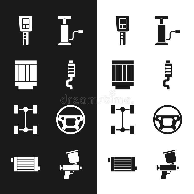 Set Car Muffler, Air Filter, Key with Remote, Pump, Chassis Car ... Set Car Muffler, Air Filter, Key with Remote, Pump, Chassis Car ...