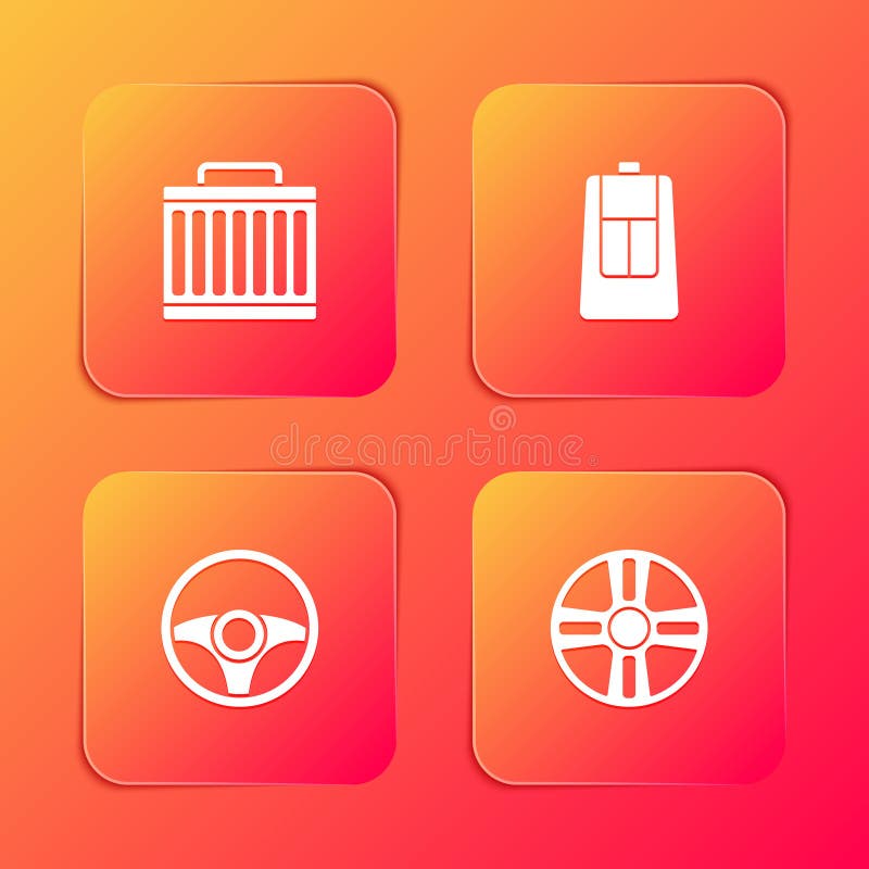 Set Car Radiator Cooling System, Key with Remote, Steering Wheel and ...