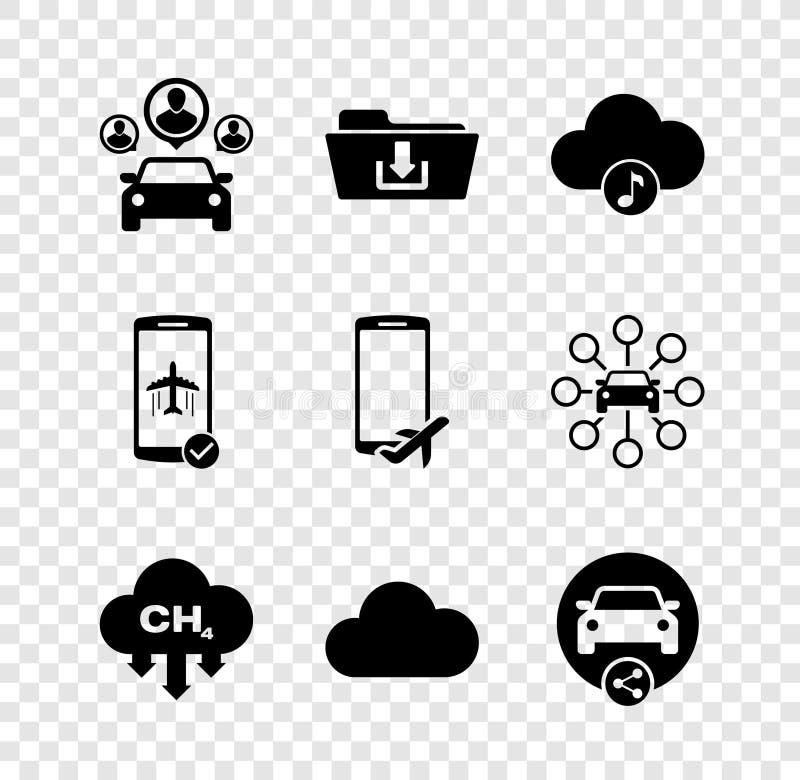 Set Car Sharing, Folder Download, Music Streaming Service, Methane ...