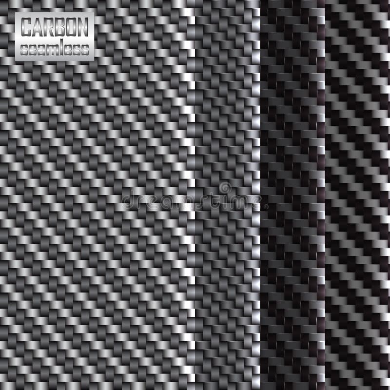 Set of Carbon Fiber Seamless Patterns. Vector. Stock Vector ...