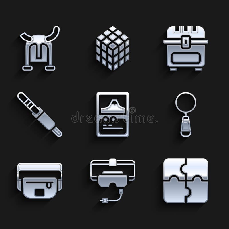 Set Card Game, Virtual Reality Glasses, Piece of Puzzle, Magnifying ... Set Card Game, Virtual Reality Glasses, Piece of Puzzle, Magnifying ...