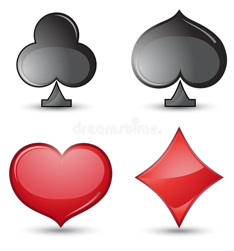 Card suit stock vector. Illustration of luck, suit, vector - 23202336