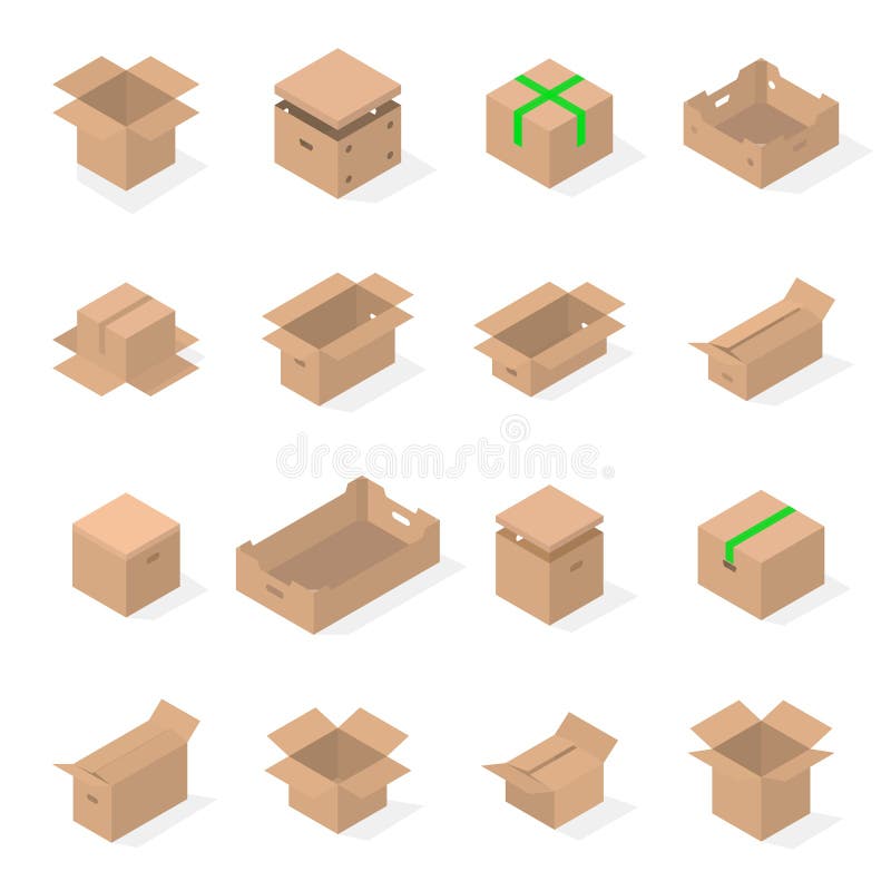 Cardboard Boxes Vector Stock Illustrations – 26,120 Cardboard Boxes ...