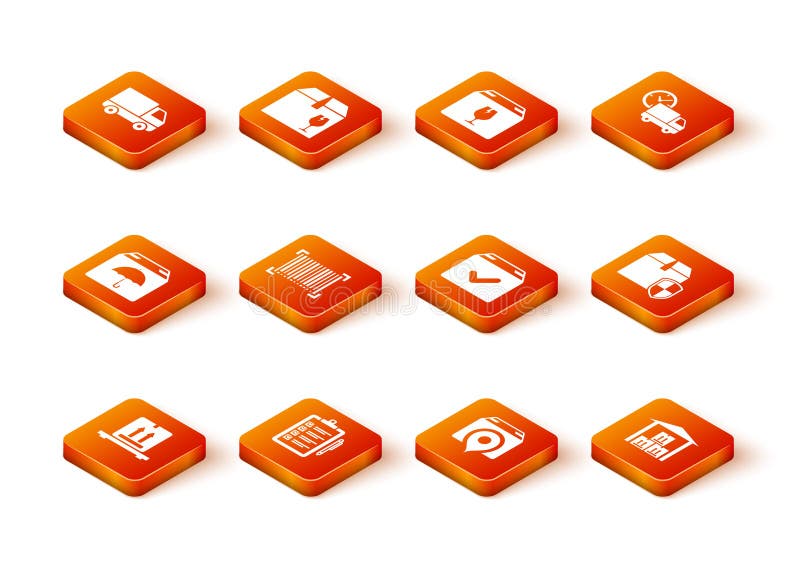 Set Cardboard Boxes on Pallet, Verification of Delivery List, Delivery ...